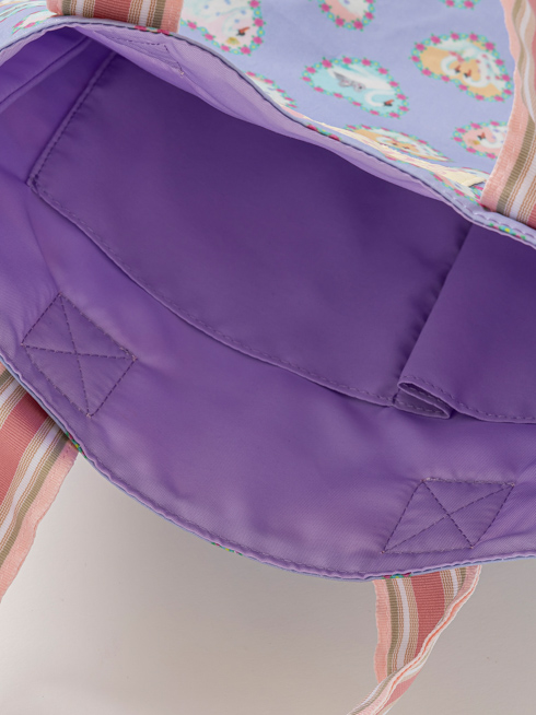 バレエ レッスンバッグ スワン柄 ピンク ラベンダー【fafa フェフェ】ピアノバッグ 白鳥